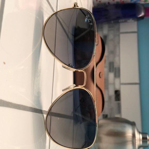 Ray-Ban | Accessories | Rayban Polarized Blue Gradient Lens Aviator New ...